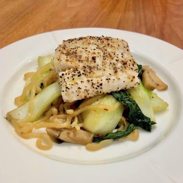 Oven-Baked Cod with PurePasta Noodles - PurePasta.eu